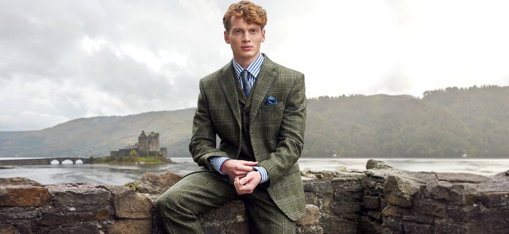 Tweed Herren: Sakkos, Anzüge, Westen & Caps | John Crocket