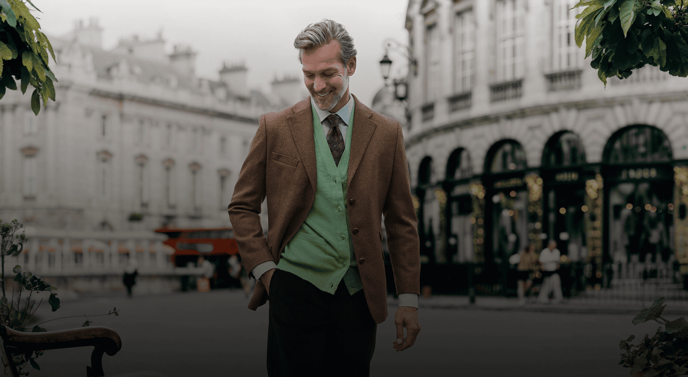 Tweed Herren: Sakkos, Anzüge, Westen & Caps | John Crocket